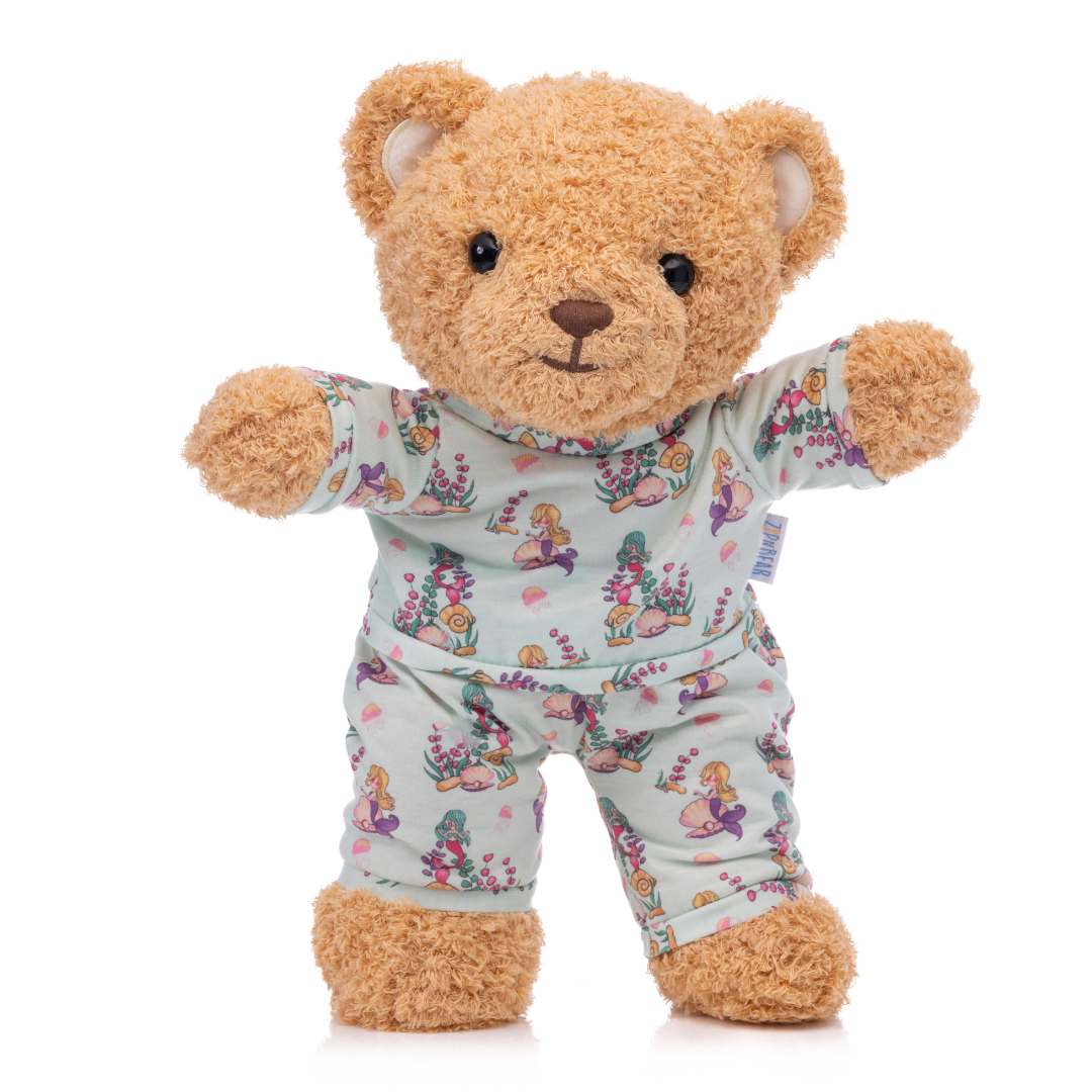 Zippy the Bear + Zippy Pajamas (Mystic Mermaid) – Zip N' Bear™