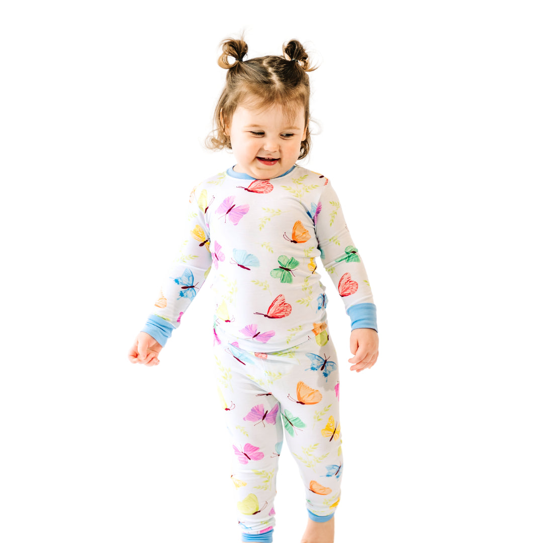 Comfortable Bamboo PJs | Blossoming Butterfly Pajamas – Zip N' Bear™